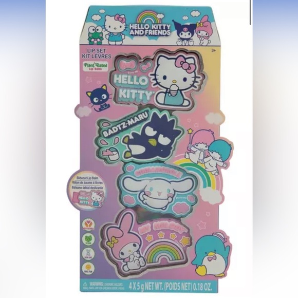 Hello Kitty | Toys | Hello Kitty Friends Lip Set Plant Based Lip Balm ...